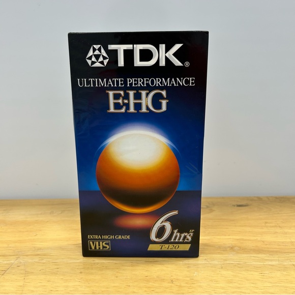 TDK | Media | Tdk Ultimate Performance Ehg 6 Hrs T2 Vhs Blank Tape New | Poshmark